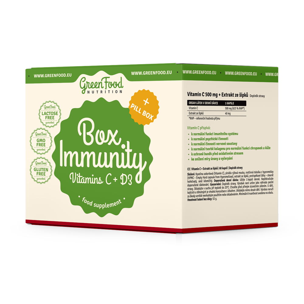 Box Immunity + Pillbox :: GreenFood Nutrition